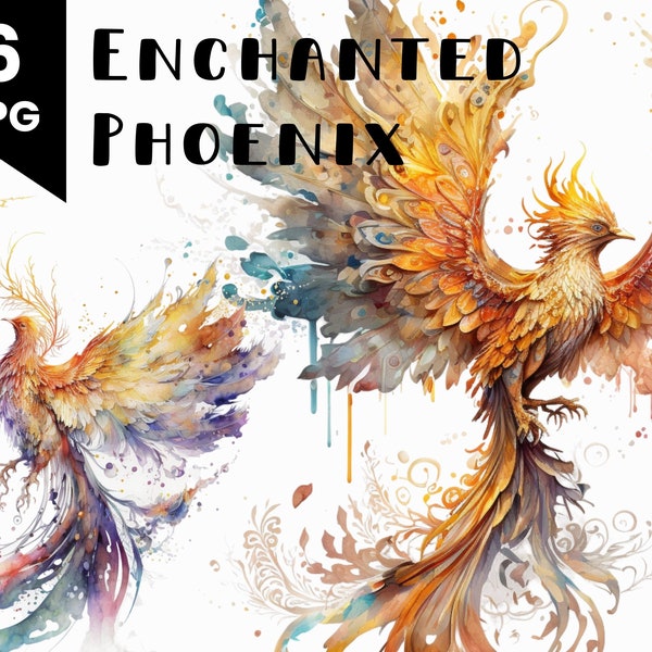 Phoenix Illustration - Etsy