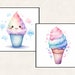 Cute Snow Cone Clipart Watercolor Illustration Nursery Clipart ...
