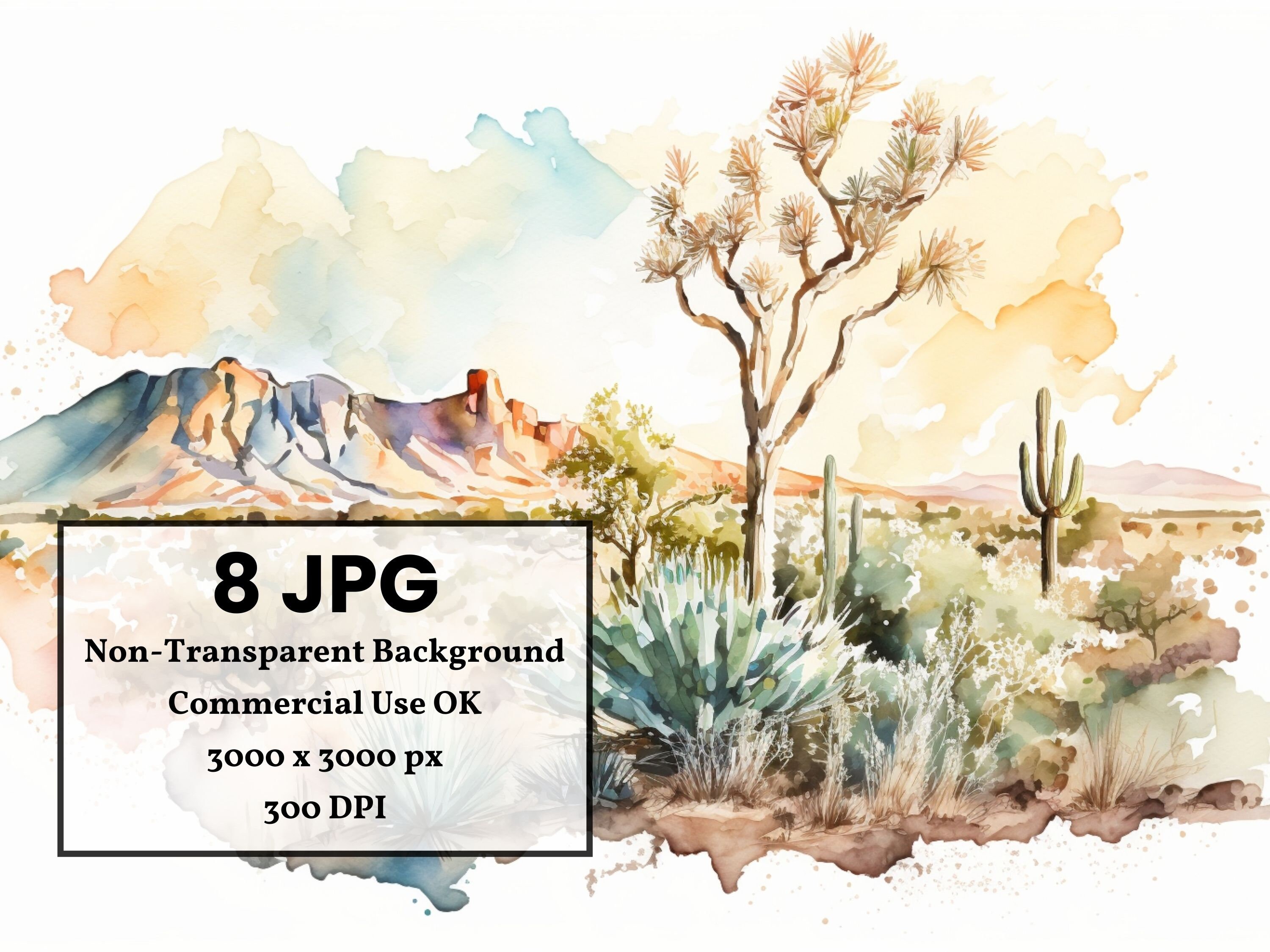 8 Arizona Desert Clipart Bundle Commercial Use Allowed Digital - Etsy