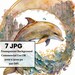 Magic Dolphin Clipart, Commercial Use, Watercolor Enchanted Dolphin ...