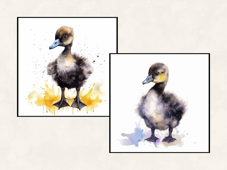 Ugly Duckling Clipart Watercolor Commercial Use Digital Design Bundle ...