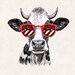B&W Cow Clipart Bundle Commercial Use Watercolor Digital Design Bundle ...
