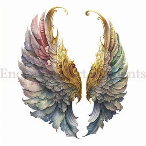 Magic Wings Print Art Fairy Wings Illustration Commercial Use ...