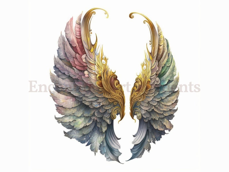 Magic Wings Print Art Fairy Wings Illustration Commercial Use - Etsy