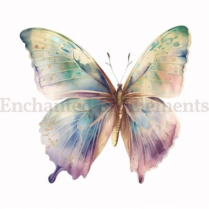 Enchanted Butterfly Print Art, Commercial Use Watercolor Butterfly ...
