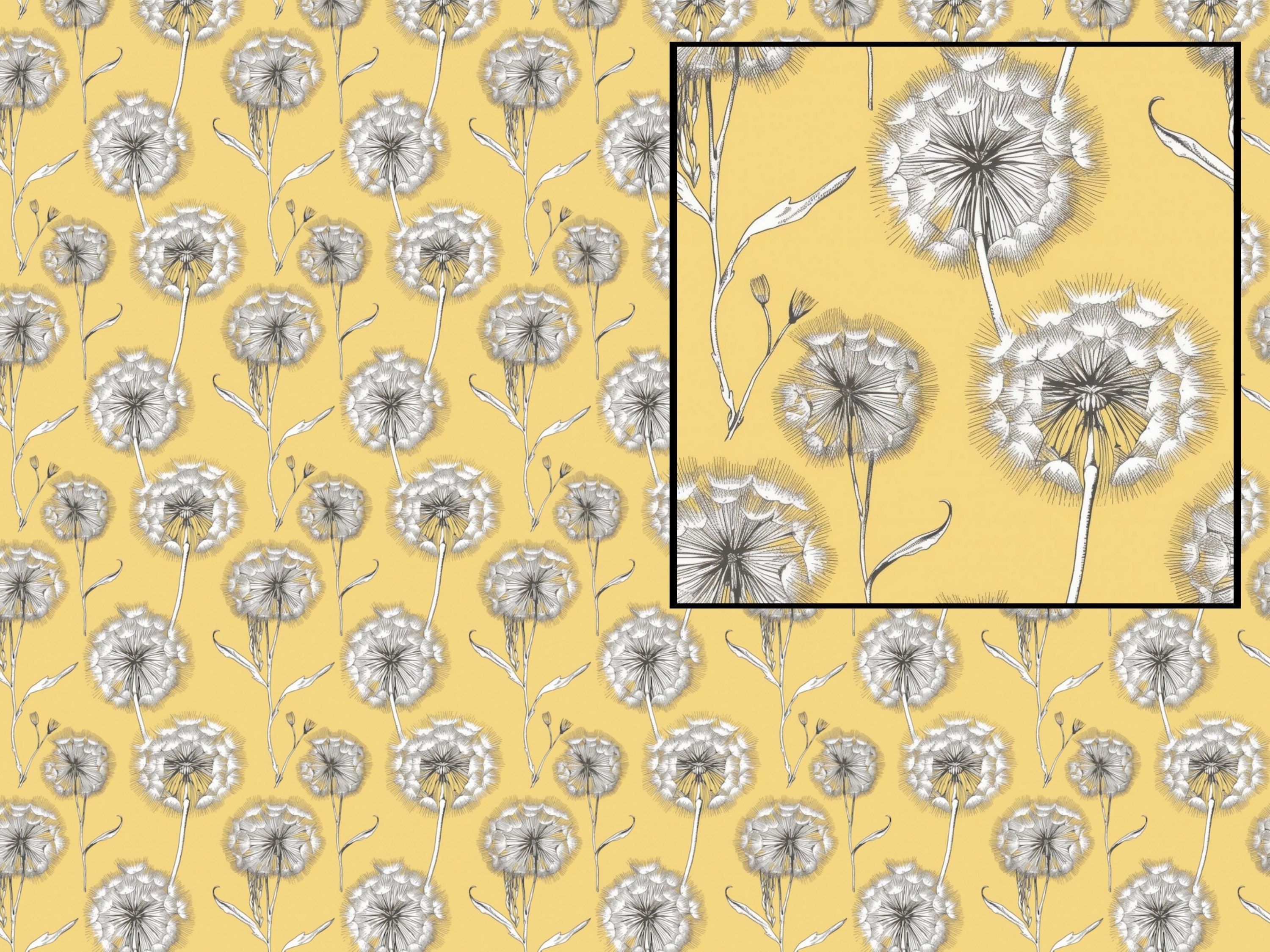 Dandelion Paper Pattern Downloadable Paper for Commercial Use - Etsy