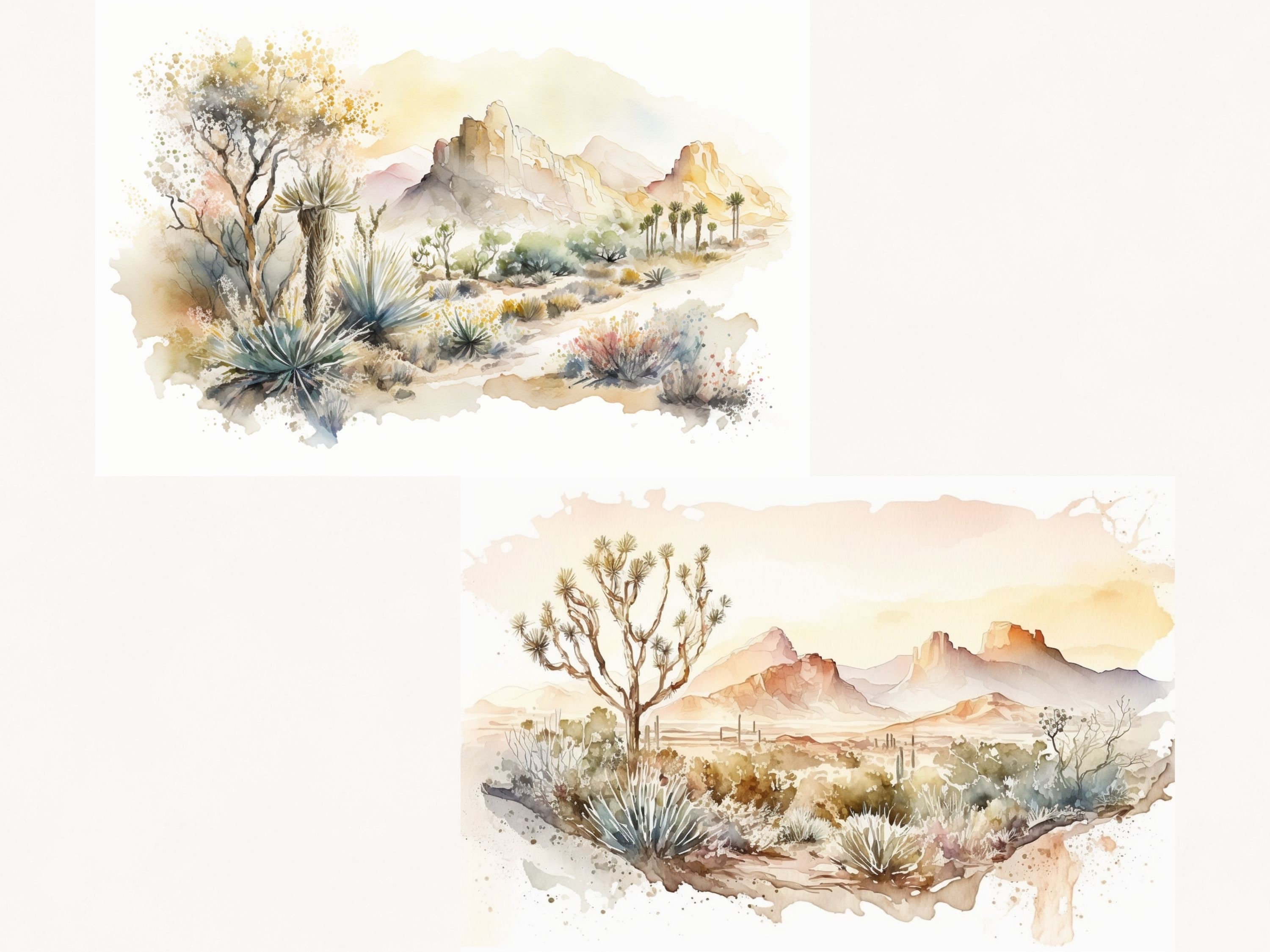 Watercolor Arizona Desert Clipart Bundle (digital Download) - Etsy