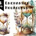Magic Hourglass Clipart, Commercial Use, Watercolor Enchanted Hourglass ...