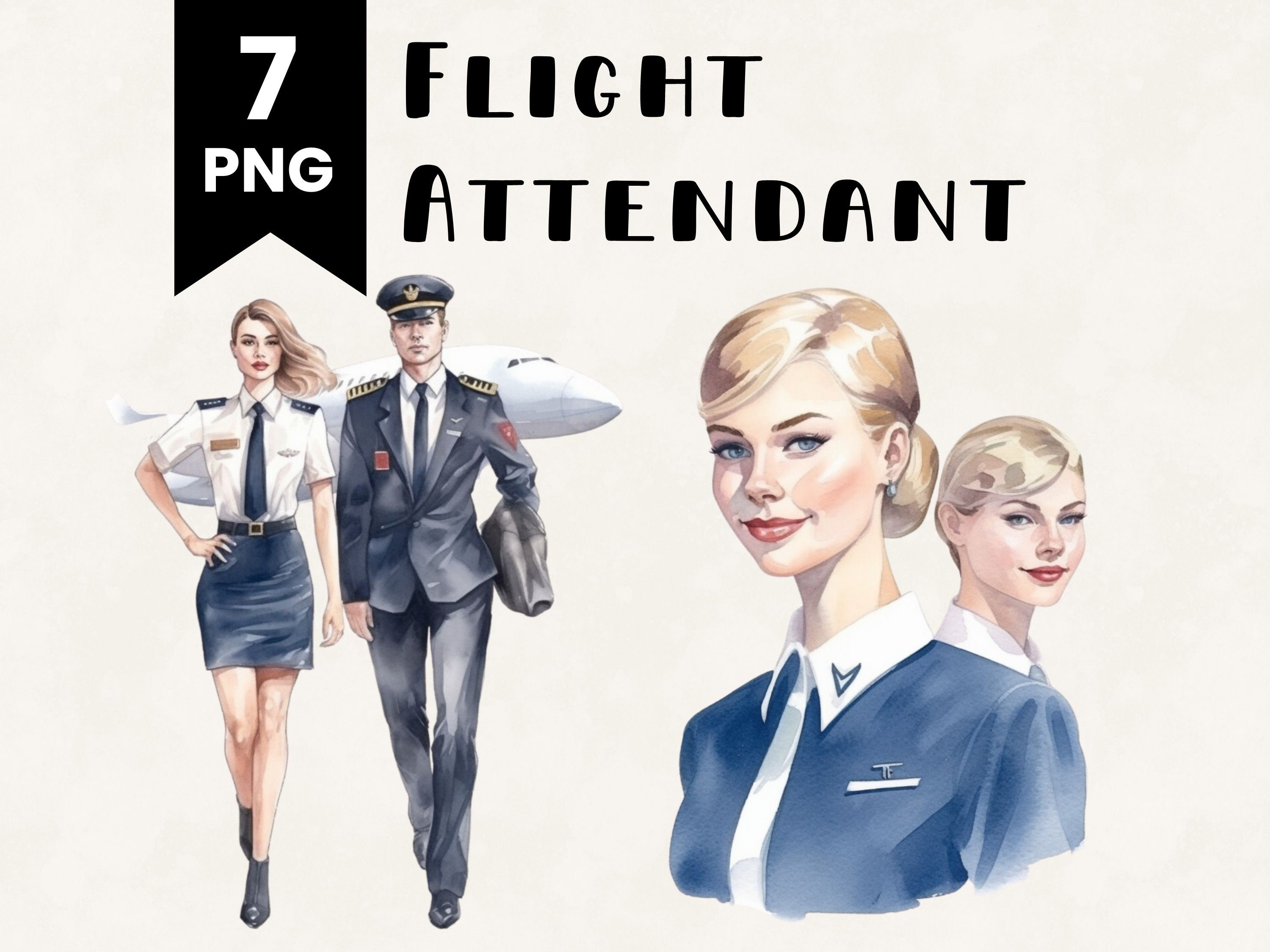 Flight Attendant Clipart