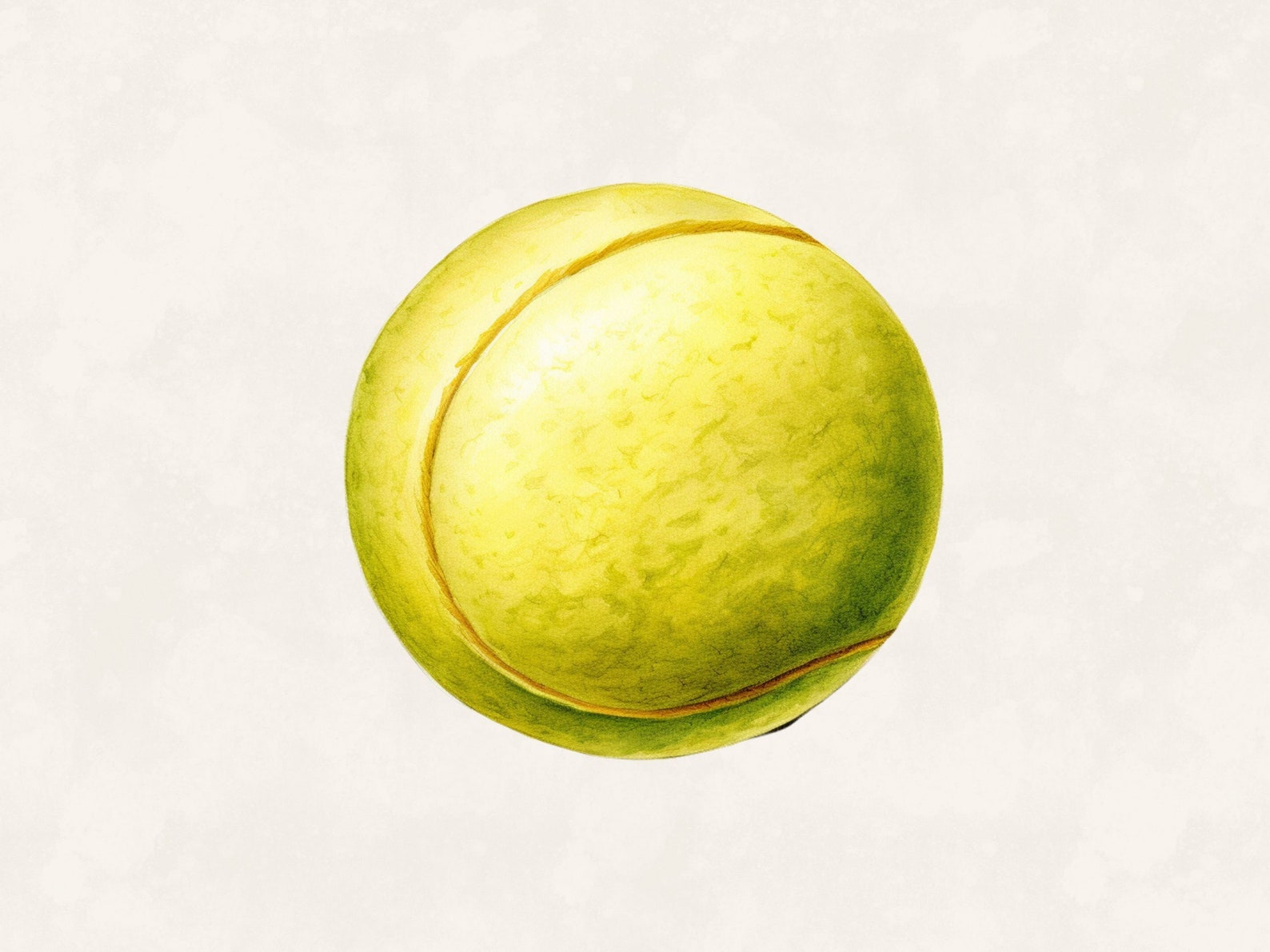 Watercolor Tennis Ball Clipart Bundle: Sports Design PNG Files (digital ...