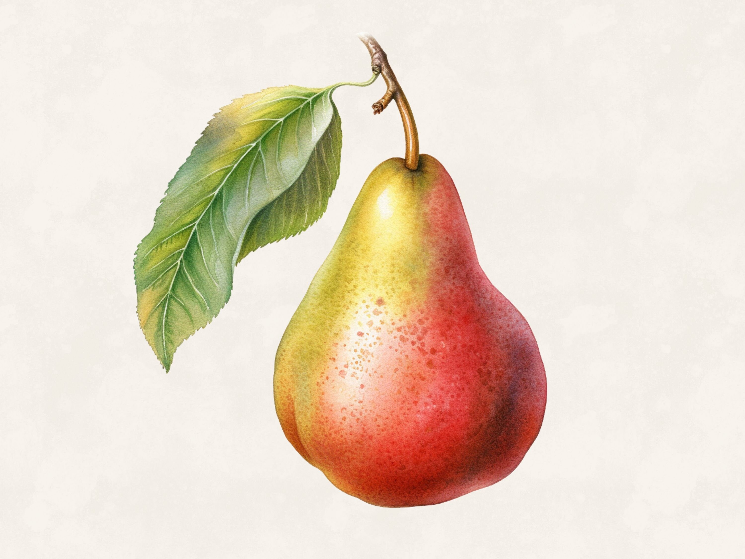 Pear Clipart Bundle Commercial Use Watercolor Pears Digital Design ...
