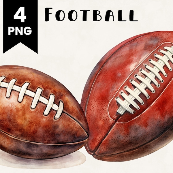 Football Clipart - Etsy