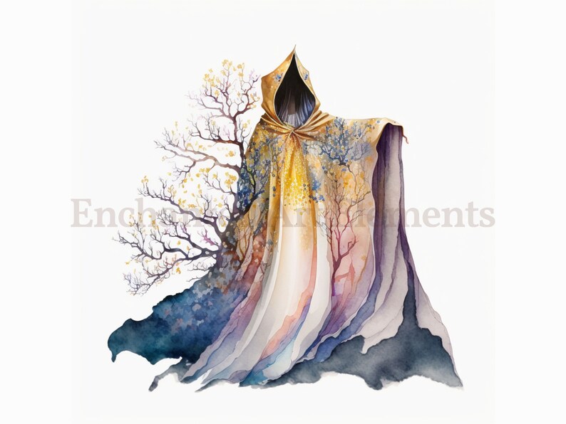 Magic Cape Print Art Magic Cape Illustration Commercial Use - Etsy