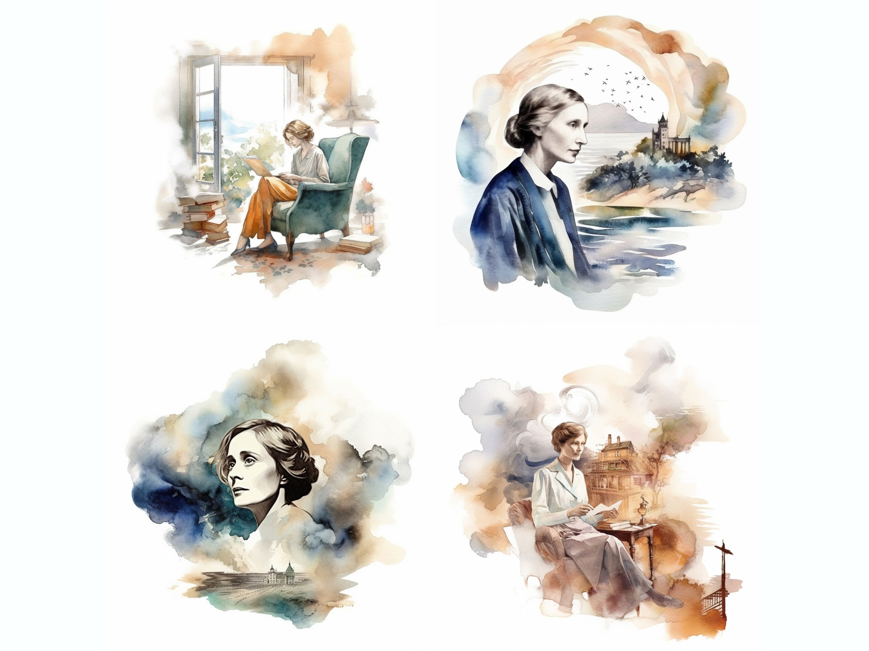 Classic Literature Clipart Bundle Watercolor Commercial Use - Etsy