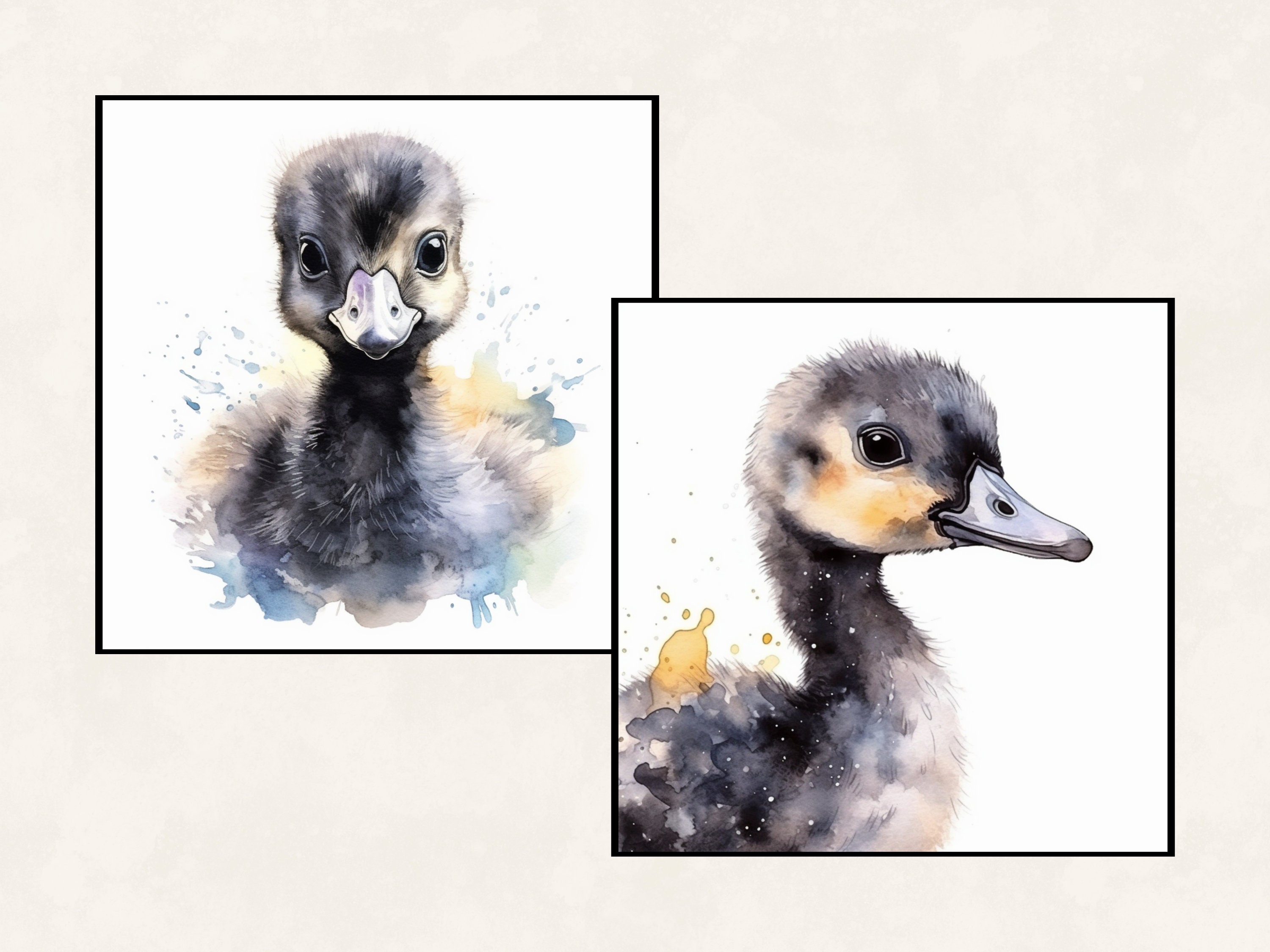 Ugly Duckling Clipart Watercolor Commercial Use Digital Design Bundle ...