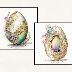 Magic Dragon Egg Clipart, Commercial Use, Watercolor Enchanted Dragon ...