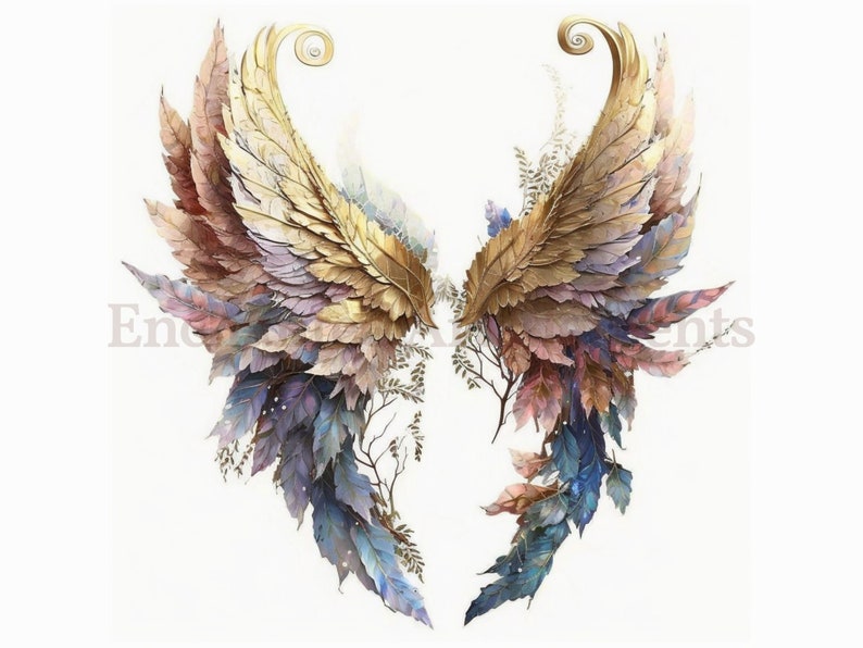 Magic Wings Print Art Fairy Wings Illustration Commercial Use - Etsy