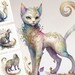 9 Magic Cat Print Art Enchanted Cat Illustration Commercial Use ...