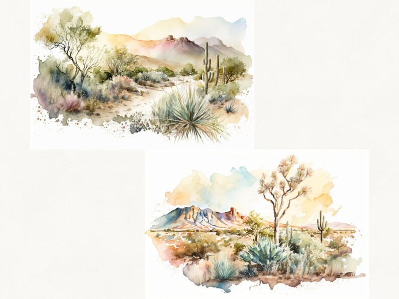 8 Arizona Desert Clipart Bundle Commercial Use Allowed Digital - Etsy