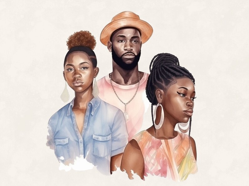 Juneteenth Print Art Illustration Commercial Use Black Figures - Etsy