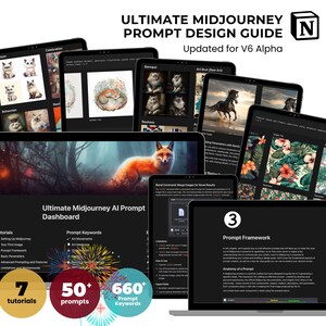 Midjourney Prompt Guide Notion Dashboard Prompt Keywords and Midjourney Tutorials in Notion ...