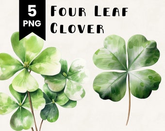 Shamrock Four Leaf Clover Bundle PNG Files - Etsy