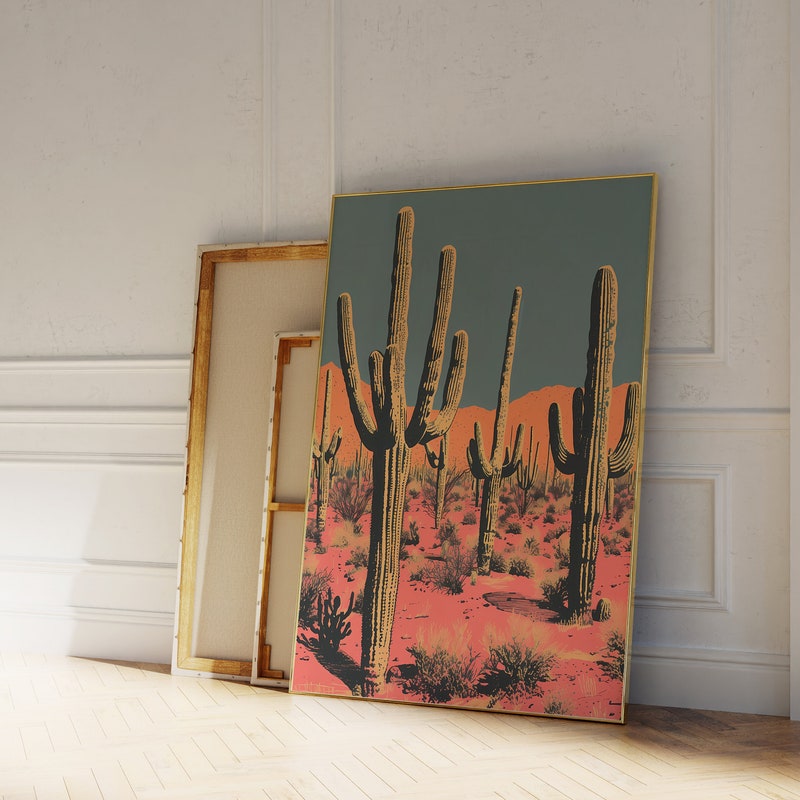 Saguaro Painting - Etsy