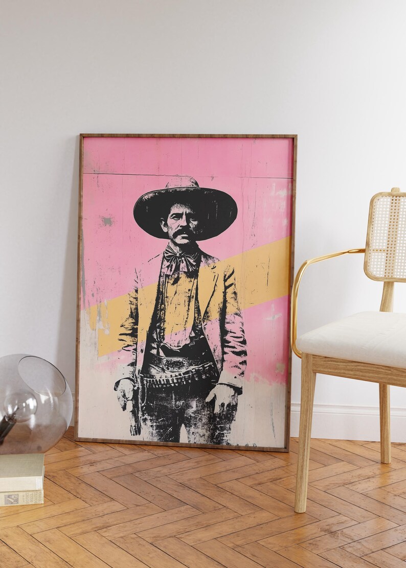 Señor Cowboy Art Print • Western Aesthetic Decor • Southwest Wall Art ...