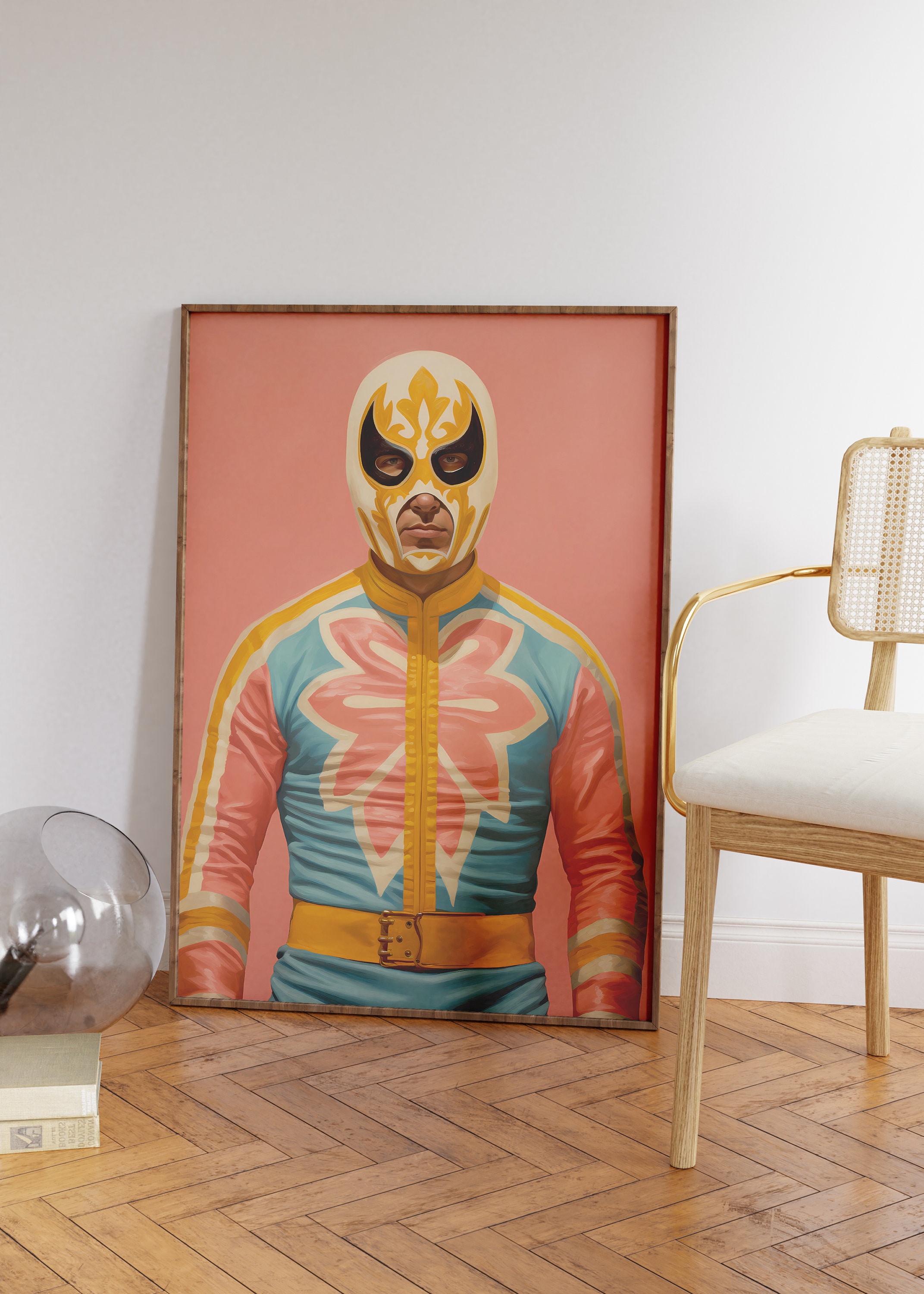 Lucha Libre Art Print Luchador Printable Wall Art Housewarming Gift ...