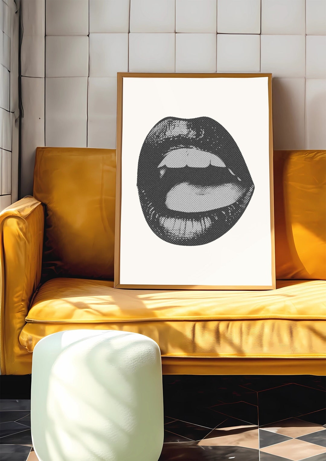 Hey Lips! Art Print, Digital Download, Aesthetic Wall Art, Eclectic ...