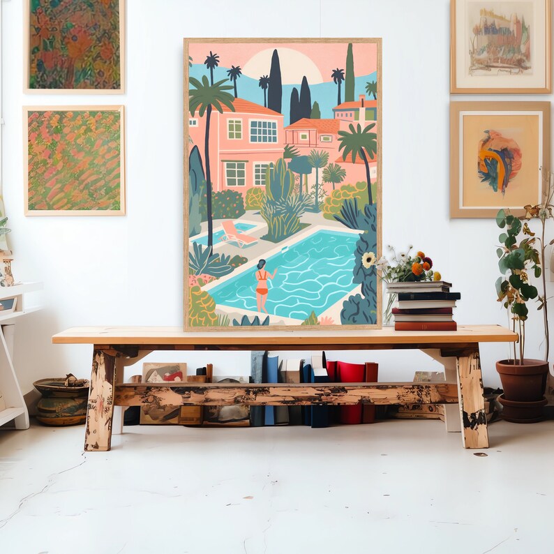 Los Feliz Los Angeles Art Print, Digital Download, Printable Wall Art ...