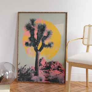 Joshua Tree Art Print, Digital Download, National Park Poster ...