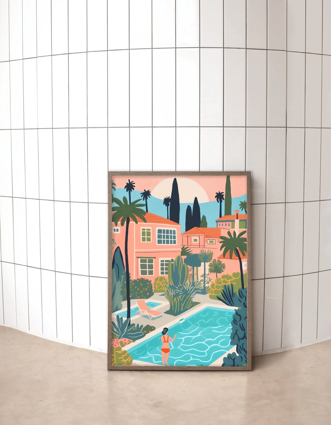 Los Feliz Los Angeles Art Print, Digital Download, Printable Wall Art ...