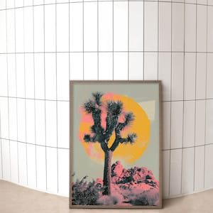 Joshua Tree Art Print, Digital Download, National Park Poster ...
