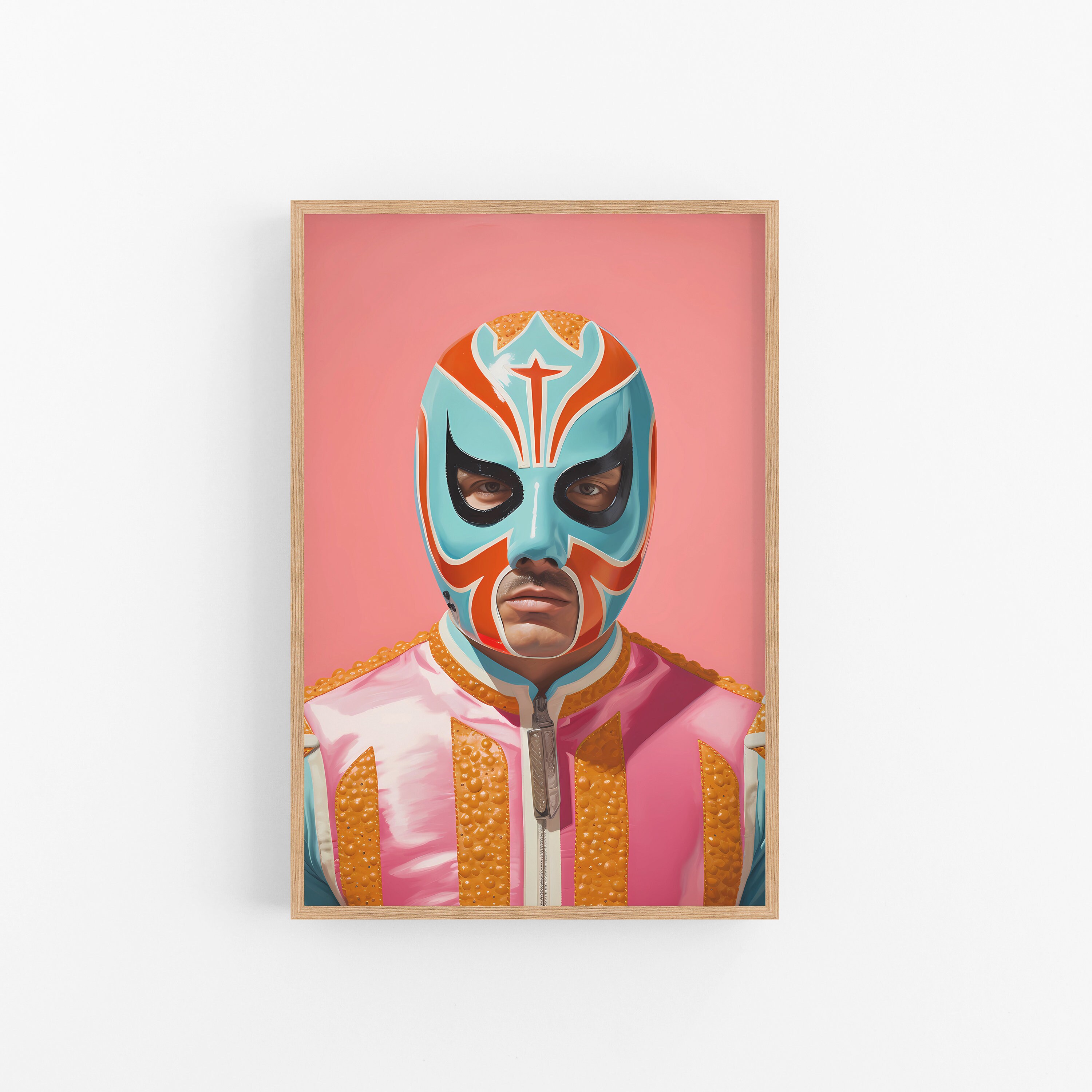 Lucha Libre Art Print Luchador Printable Wall Art Housewarming Gift ...