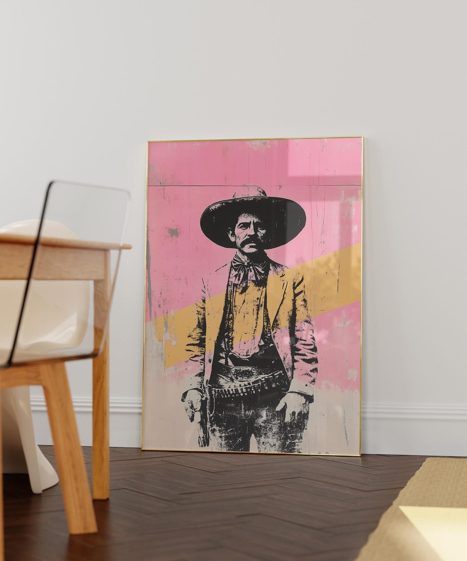 Señor Cowboy Art Print • Western Aesthetic Decor • Southwest Wall Art ...