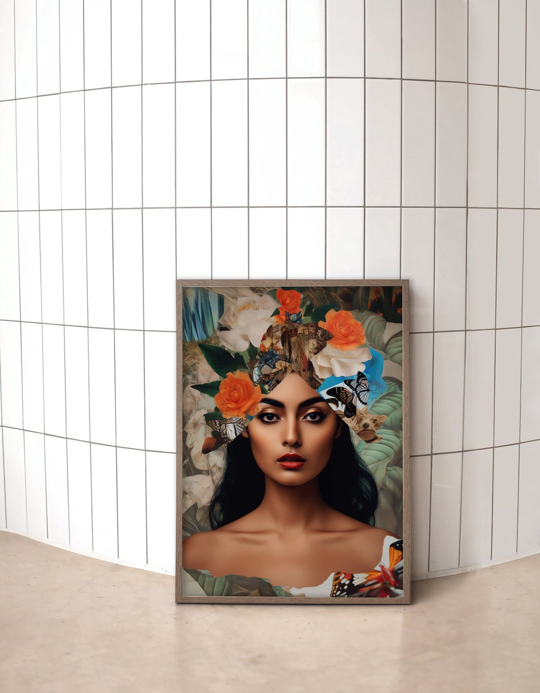 Latina Collage Art Print, Digital Download, Printable Wall Art ...