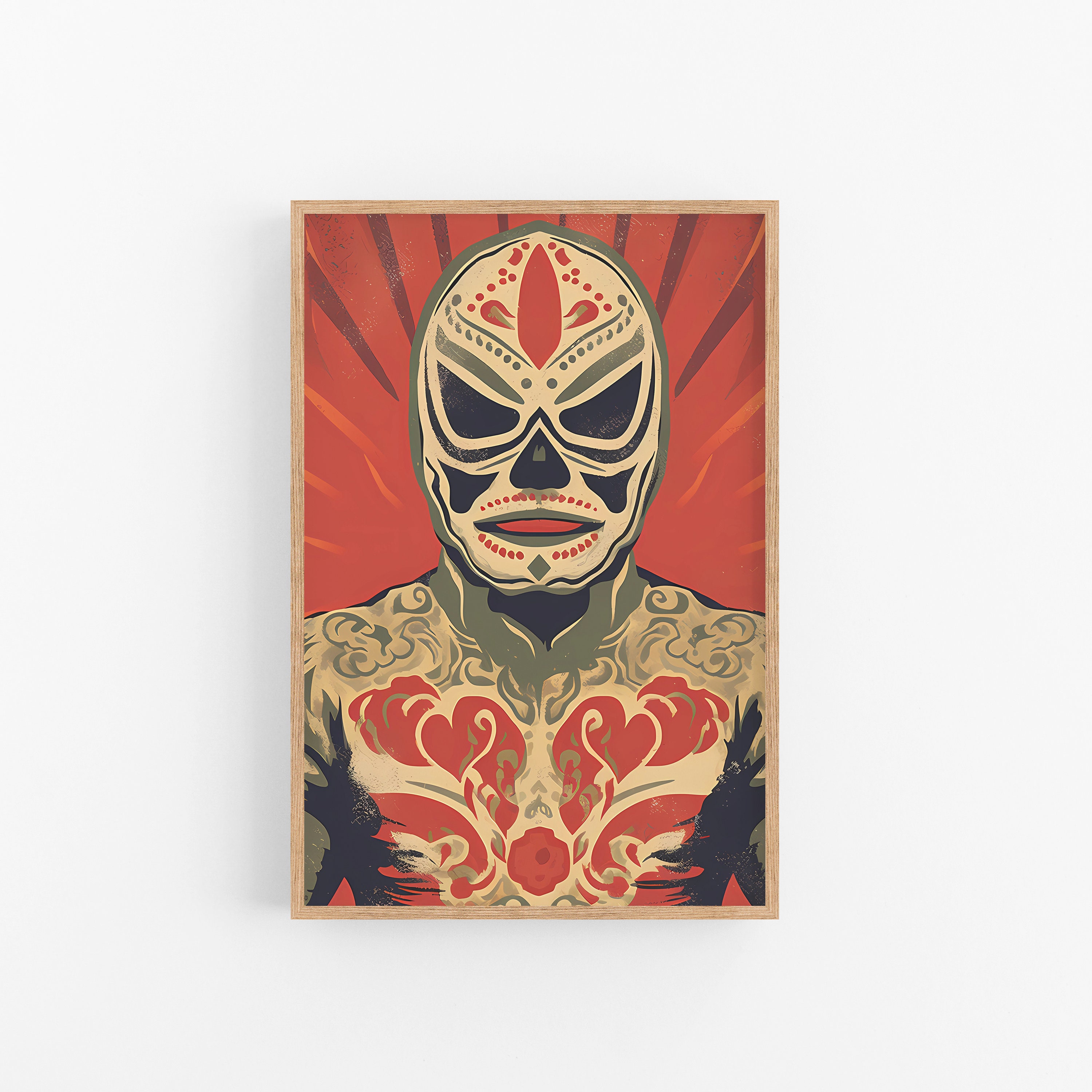 Lucha Libre Art Print, Digital Download, Printable Wall Art ...