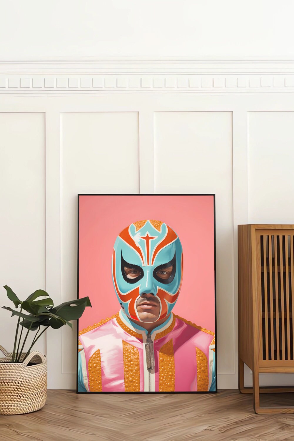 Lucha Libre Art Print Luchador Printable Wall Art Housewarming Gift ...