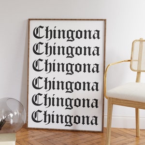 Latina Chingona Aesthetic Gallery Wall Set of 2 • Latinx Wall Decor Art ...