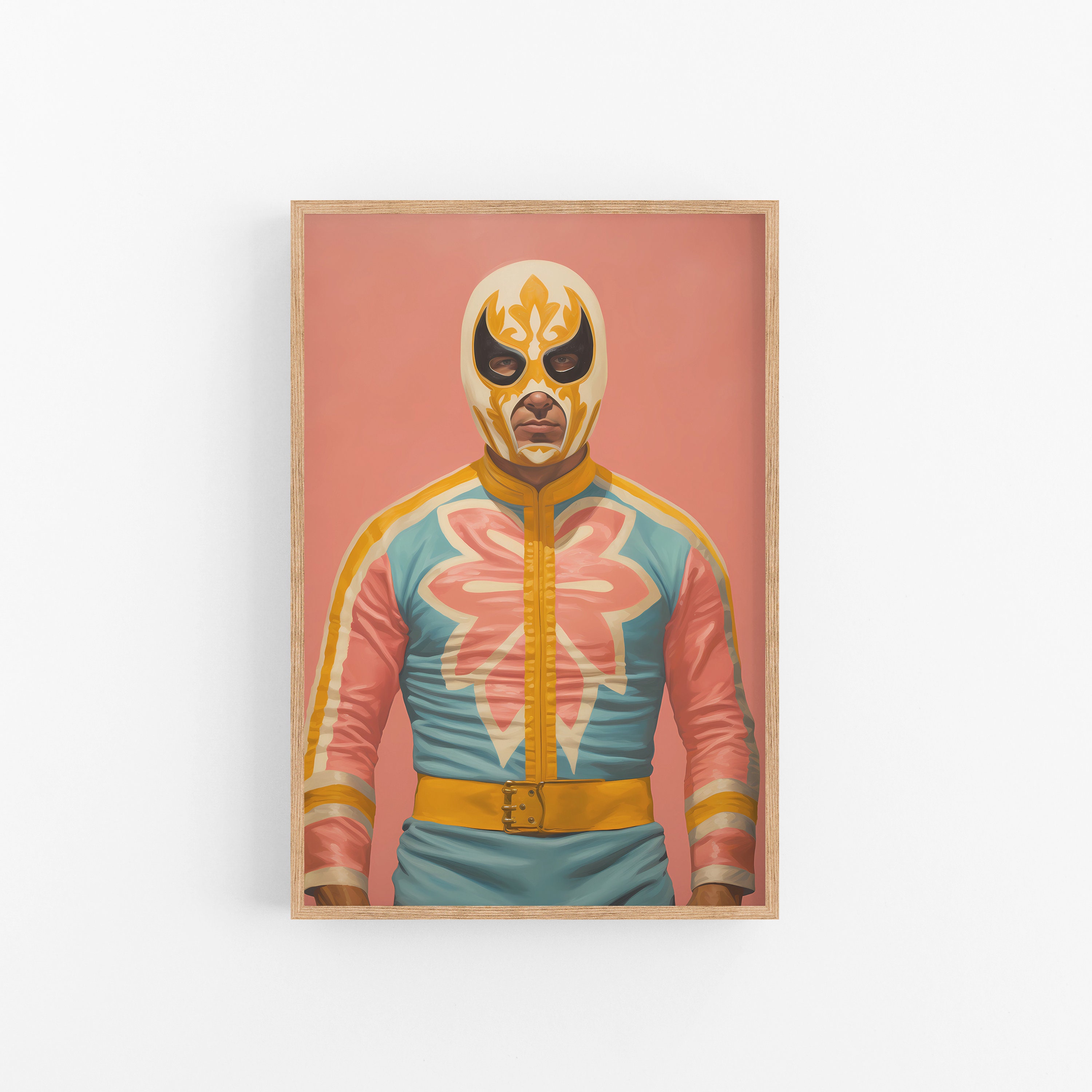 Lucha Libre Art Print Luchador Printable Wall Art Housewarming Gift ...
