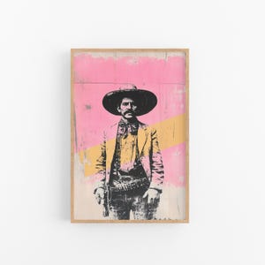 Señor Cowboy Art Print • Western Aesthetic Decor • Southwest Wall Art ...