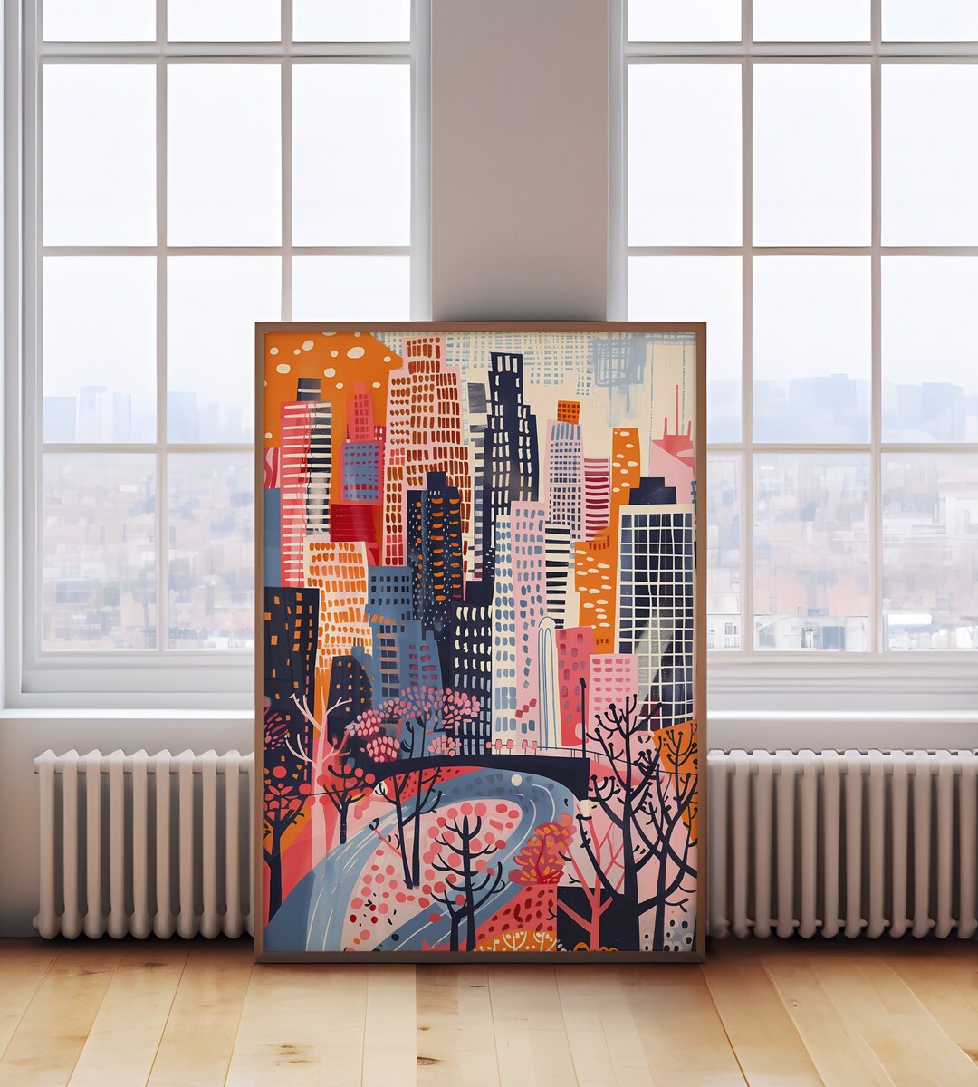 Chicago Art Print, Digital Download, Printable Wall Art, Eclectic Home ...