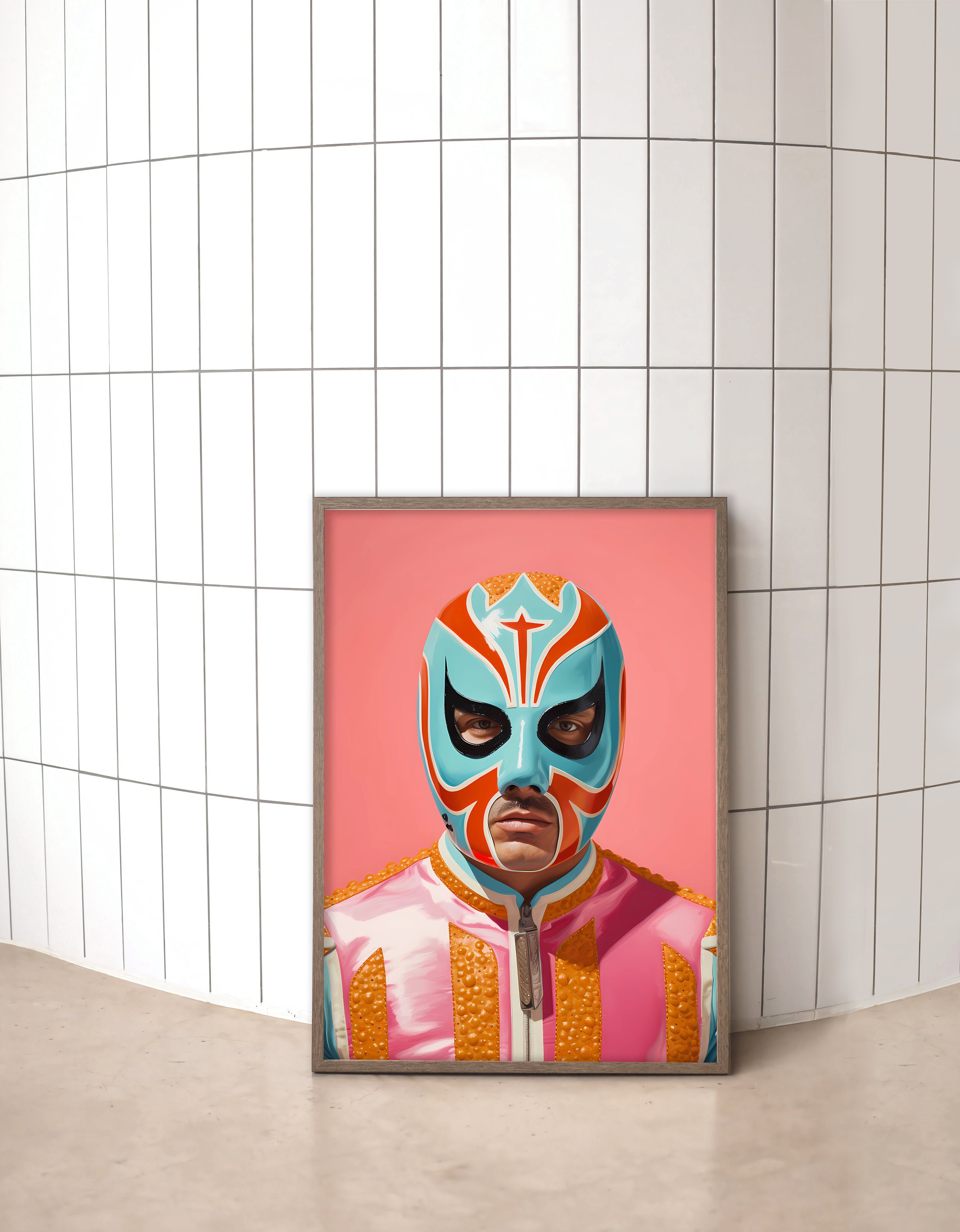 Lucha Libre Art Print Luchador Printable Wall Art Housewarming Gift ...