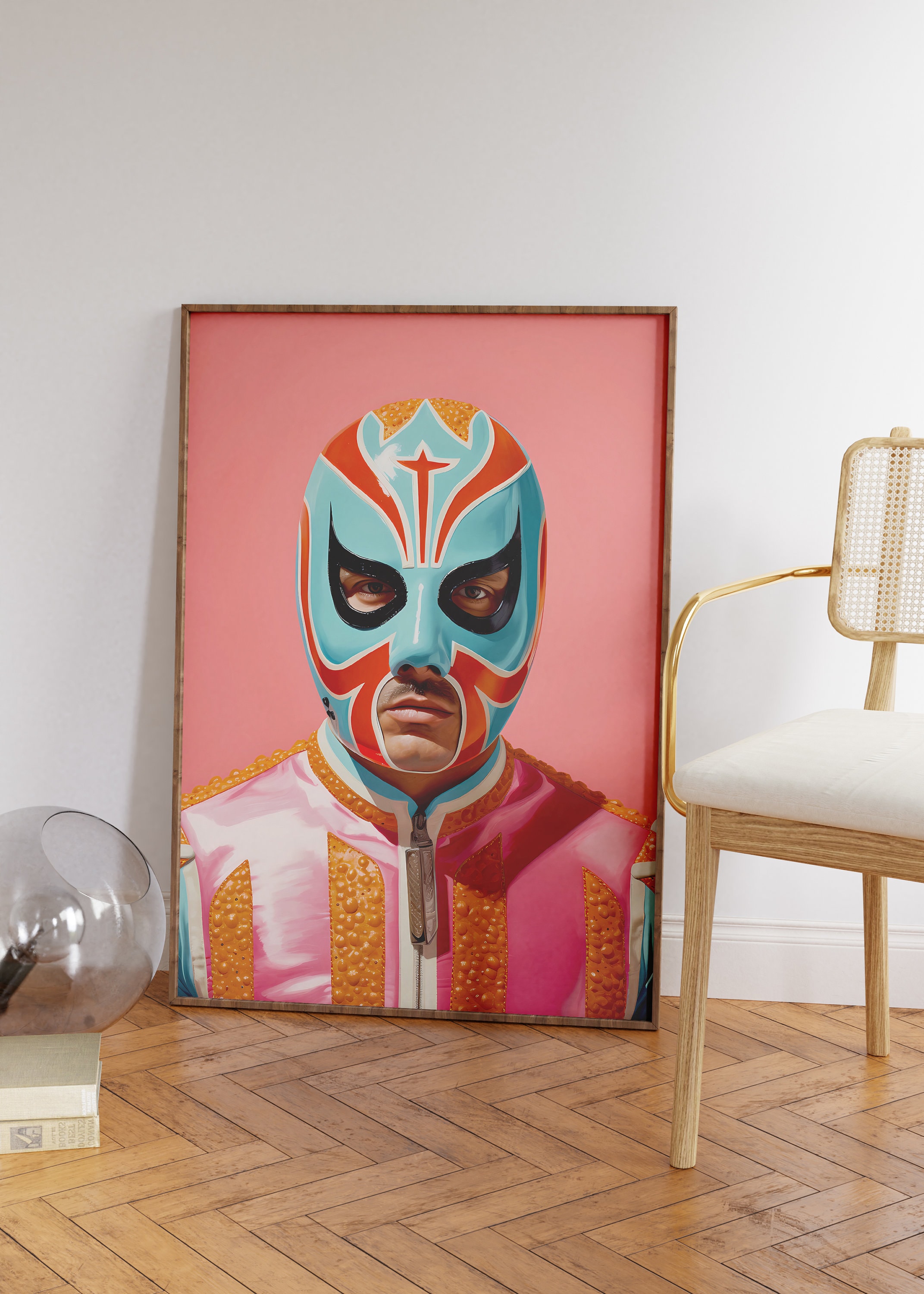 Lucha Libre Art Print Luchador Printable Wall Art Housewarming Gift ...