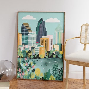 Austin Vibes Aesthetic Gallery Wall Art Set of 6 • Digital Download ...