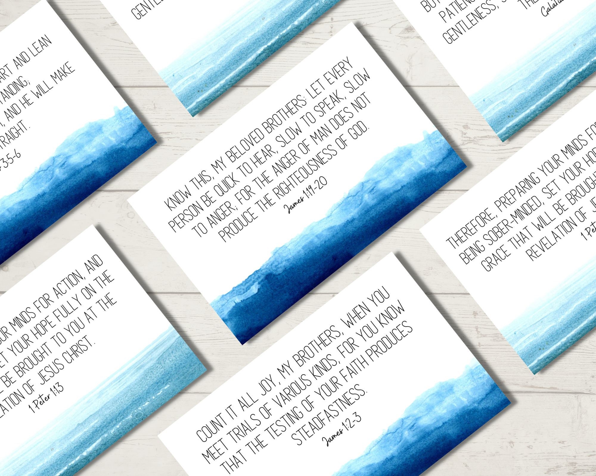 ESV Scripture Cards - 5.5x8.5 Printable Memory Verse Cards - Etsy