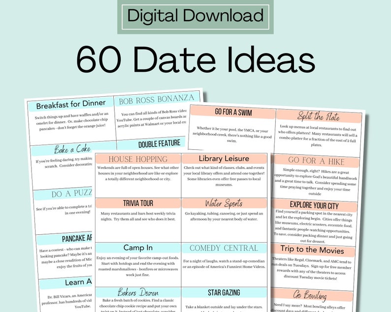60 Fun and Frugal Date Ideas | Date Ideas on a Budget | Make Your Own ...