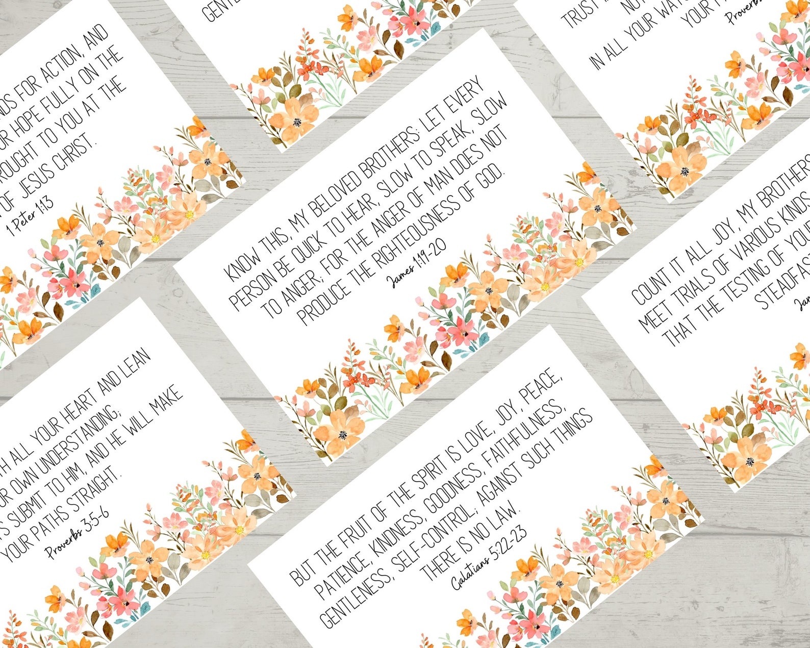 ESV Scripture Cards 5.5x8.5 Printable Memory Verse Cards - Etsy