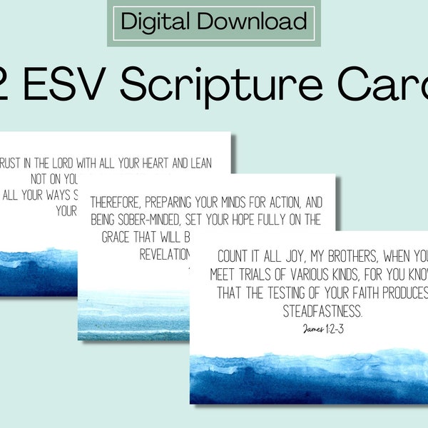 Scripture Memory Cards - Etsy